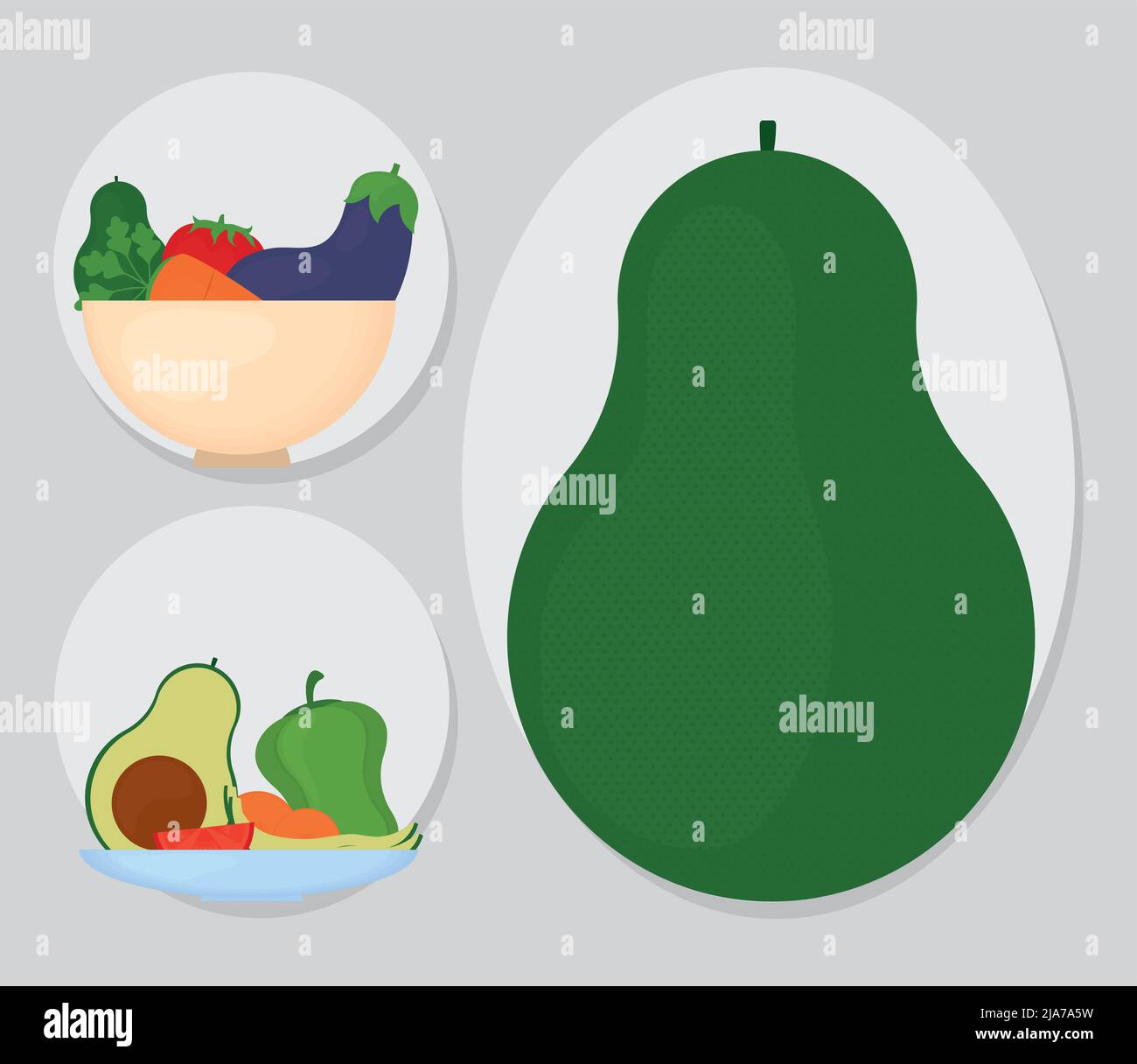 healthy food icon collection Stock Vector Image & Art - Alamy