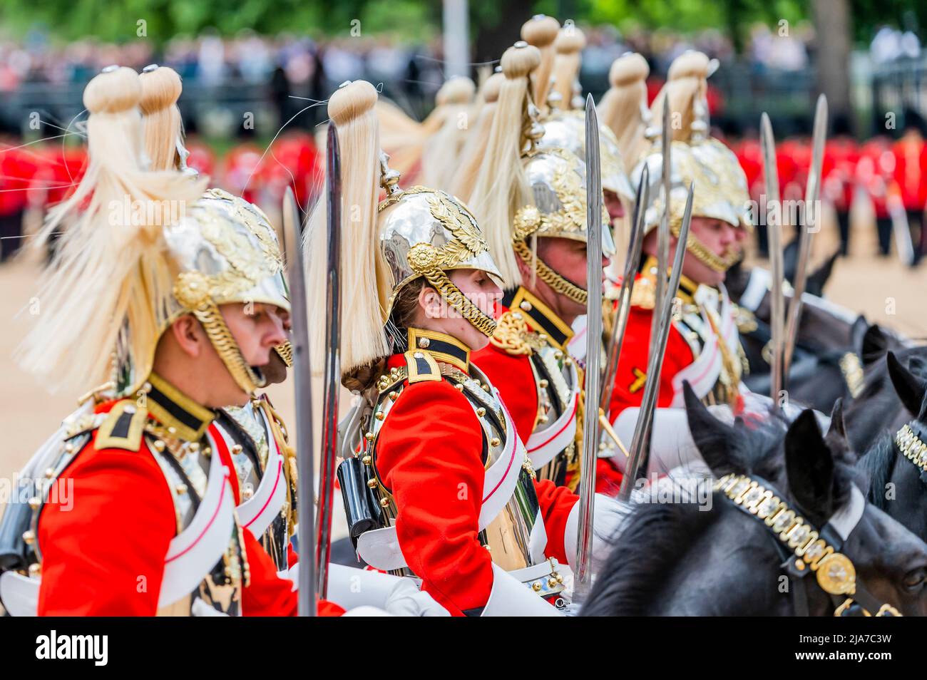 London, UK. 28th May, 2022. The first female soldiers to Troop the ...