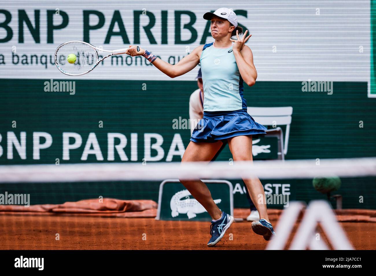 Iga SWIATEK of Poland during the Day seven of Roland-Garros 2022 ...
