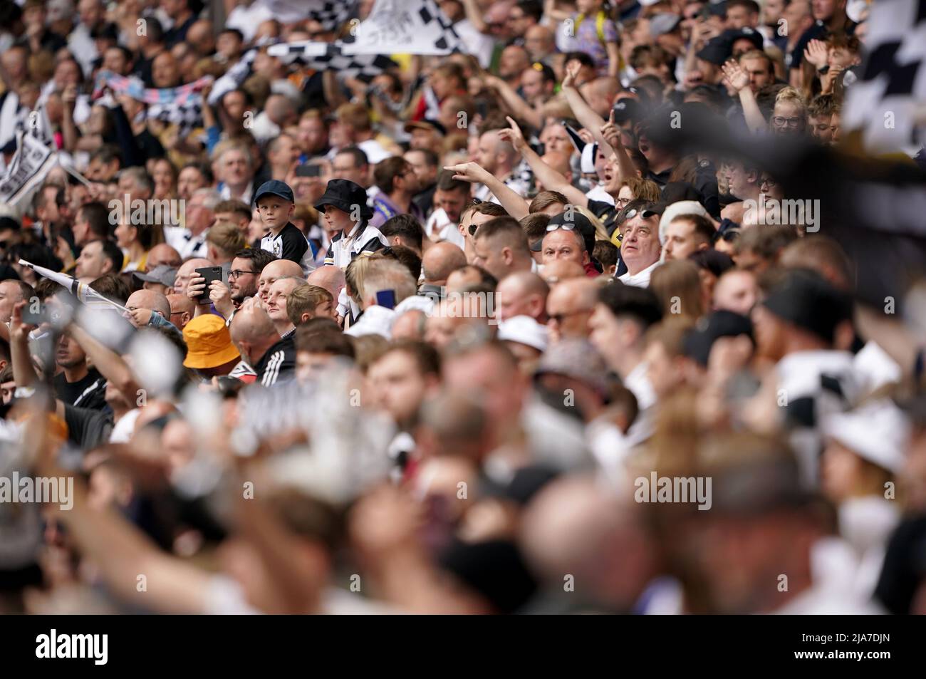Port Vale fans in the stands before the Sky Bet League Two play-off ...