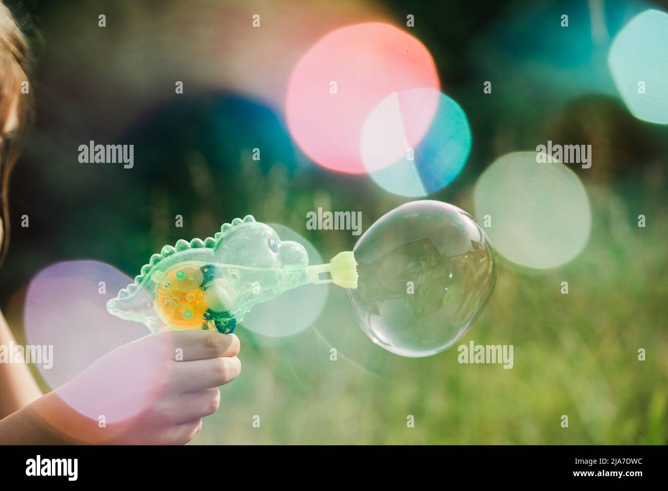 Dinosaur soap bubble gun shooter, blower. Party for kids. Girls,chidren ...