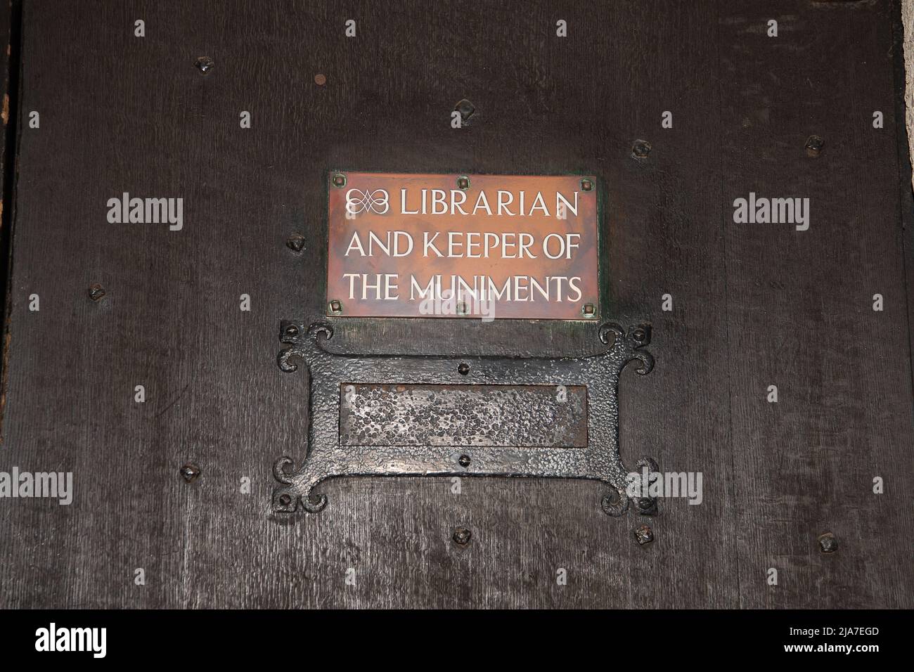 Keeper muniments hi-res stock photography and images - Alamy