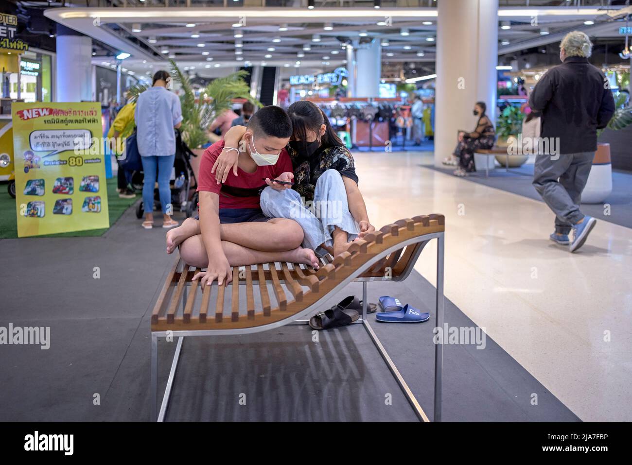 Public display of affection with loving young couple. PDA Stock Photo ...