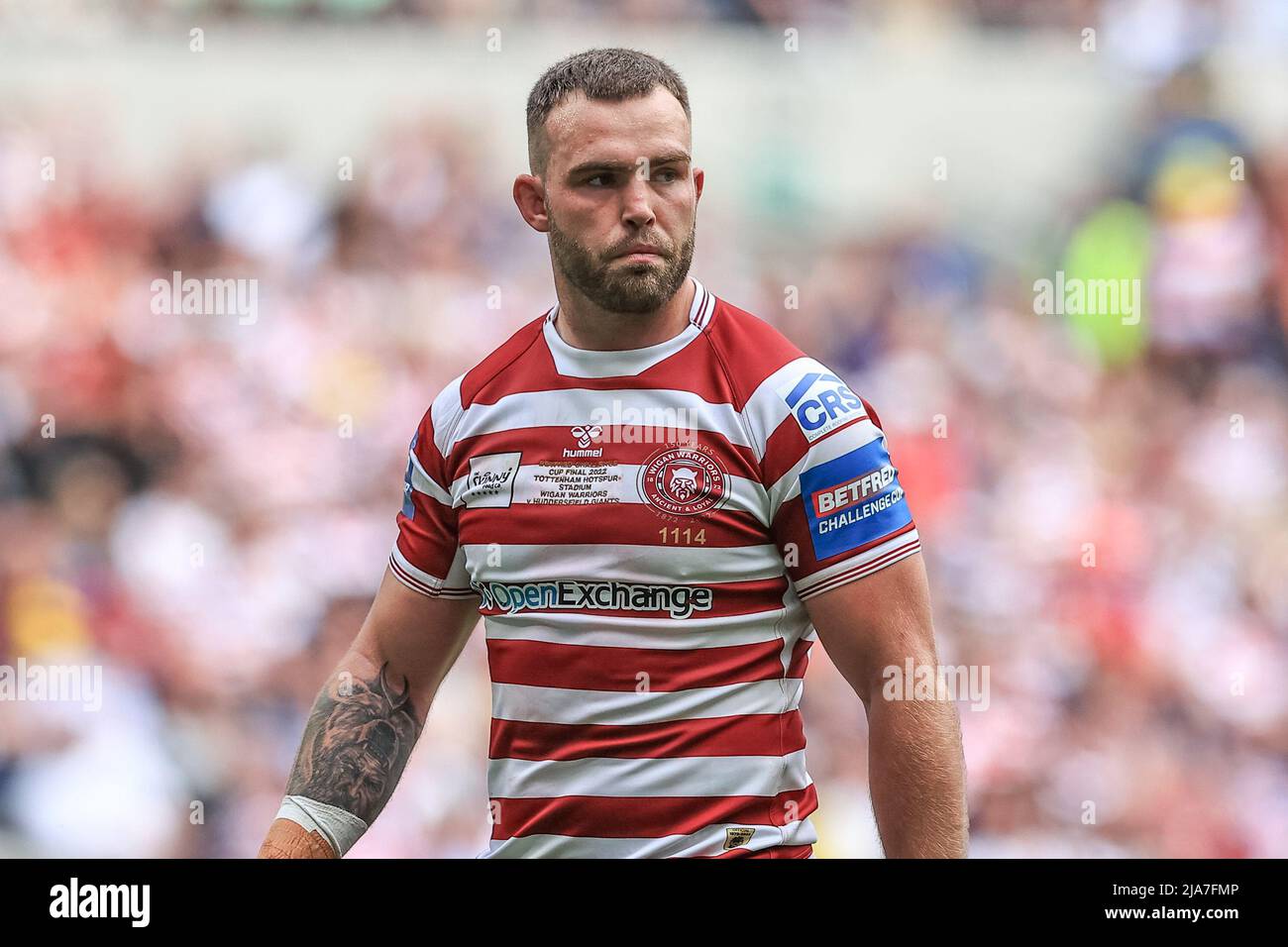 Kaide Ellis #15 of Wigan Warriors during the game in London, United ...