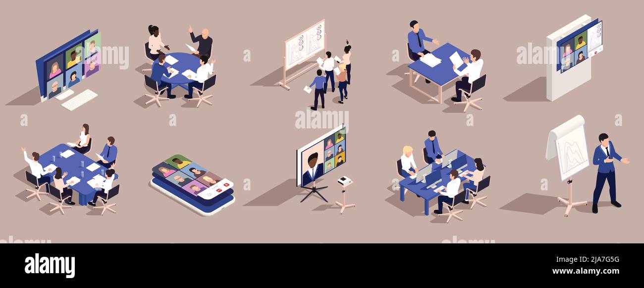 Genetic engineering isometric concept with science and research symbols vector illustration ...