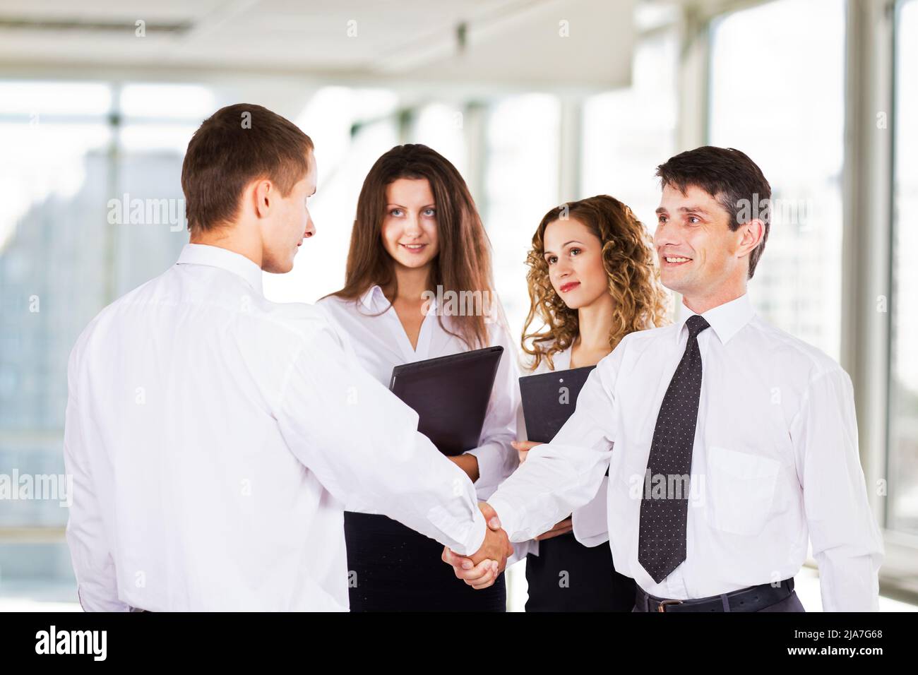 A group of successful businessmen. Conclusion a very important ...