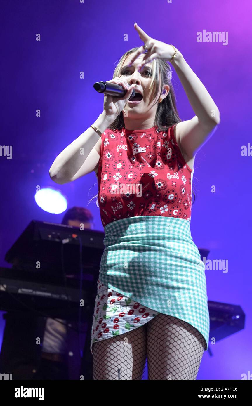 Mimi Webb performs on the future sounds stage during BBC Radio 1's Big ...