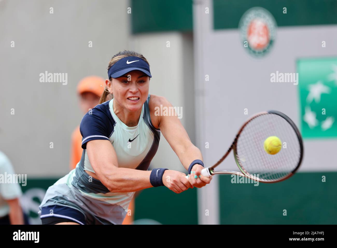 Paris, France. 28th May, 2022. Tennis player Paula Badosa from Spain is ...