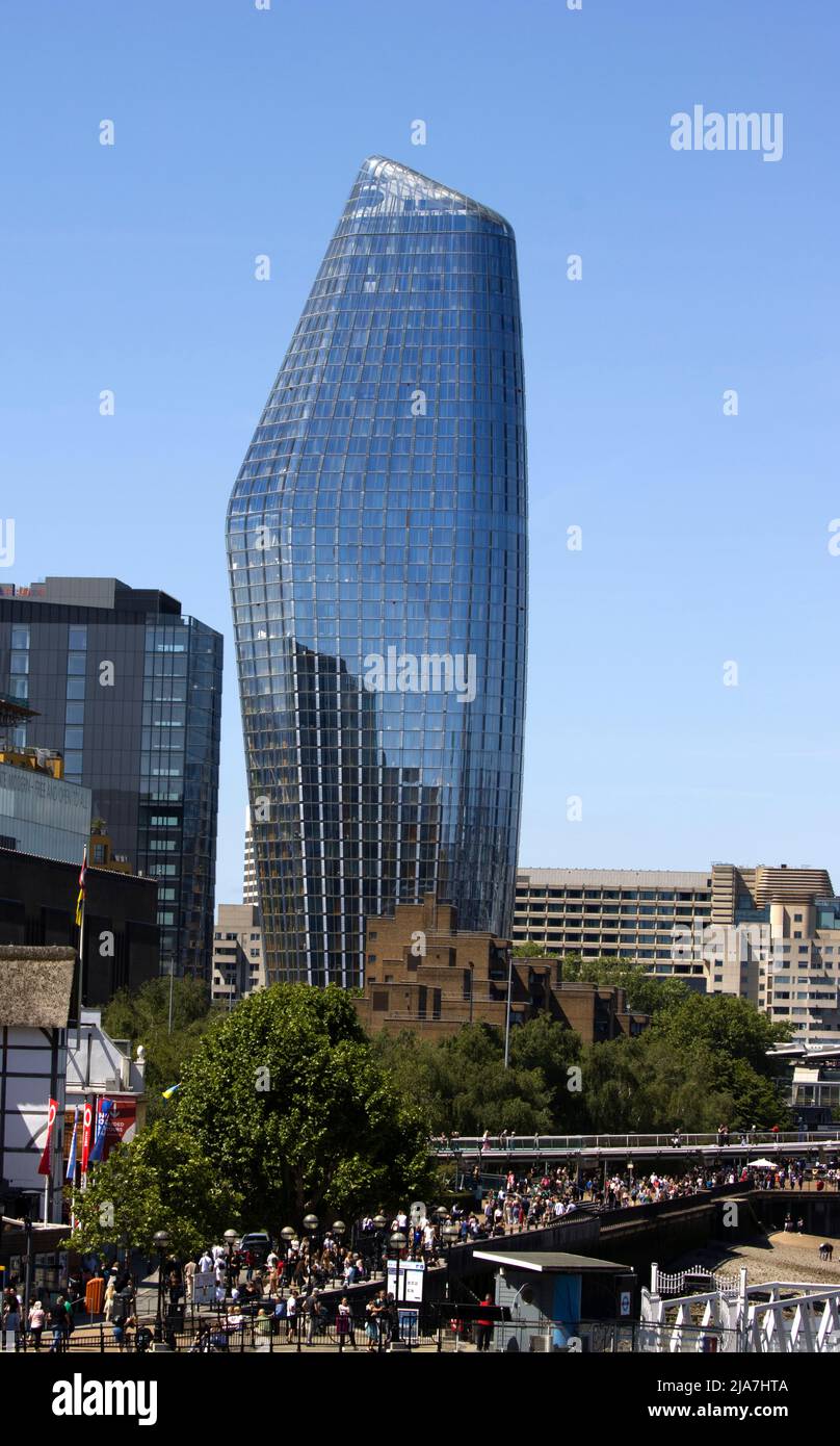 Simpson's Tower Southbank London Stock Photo - Alamy