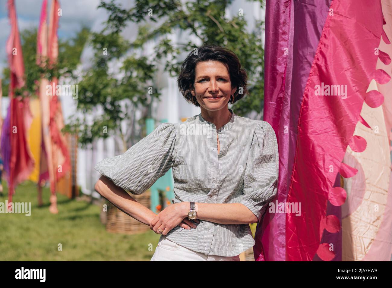 Hay-on-Wye, Wales, UK. 28th May, 2022. Thomasina Miers Portrait at Hay ...