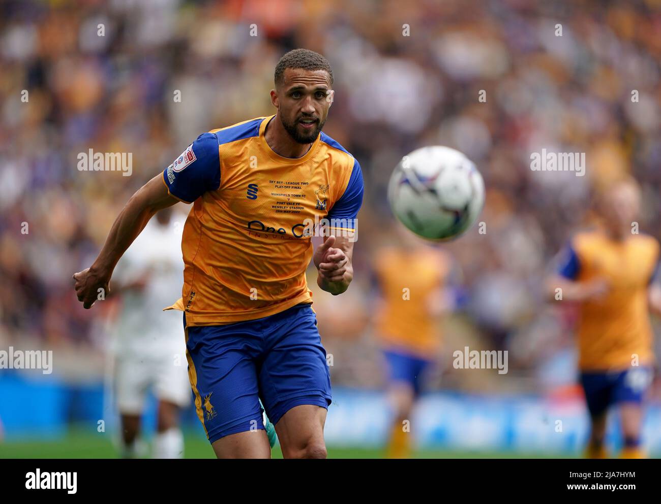 Mansfield Town's Jordan Bowery during the Sky Bet League Two play-off ...