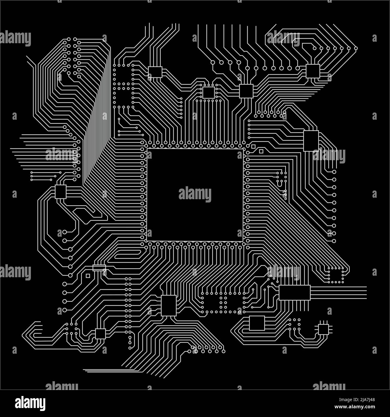 Circuit board vector illustration. Vector electronic circuit high tech ... Circuit board vector illustration. Vector electronic circuit high tech ...