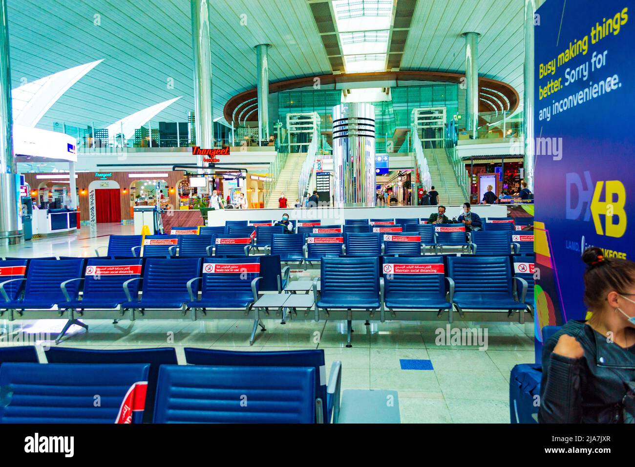 View of Dubai International Airport Terminal 3.Terminal 3 of Dubai ...