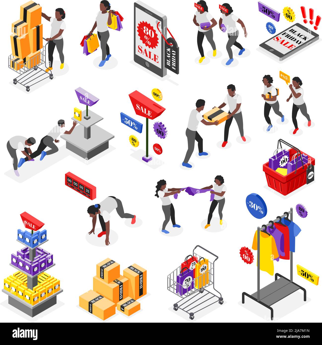 Gift rush Stock Vector Images - Alamy