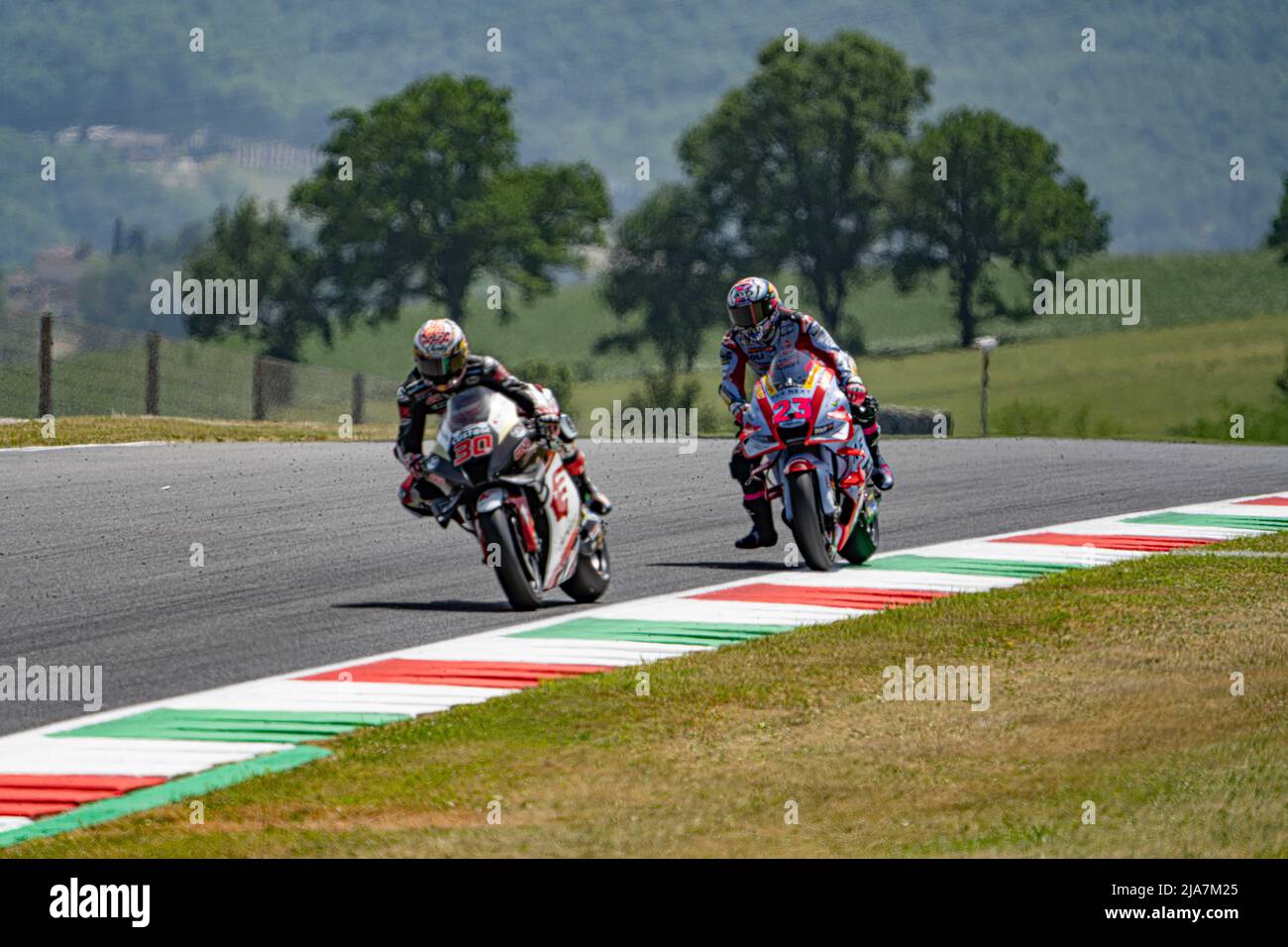 in the MotoGP during the MotoGP™ FP1 Classification, MotoGp of Italy ...