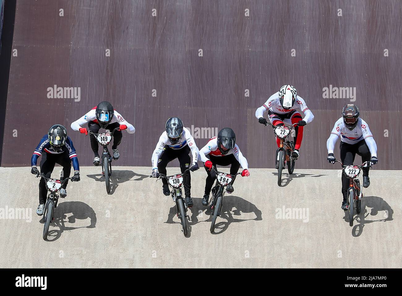 Glasgow, UK. 28th May, 2022. The world BMX Racing world cup took place ...