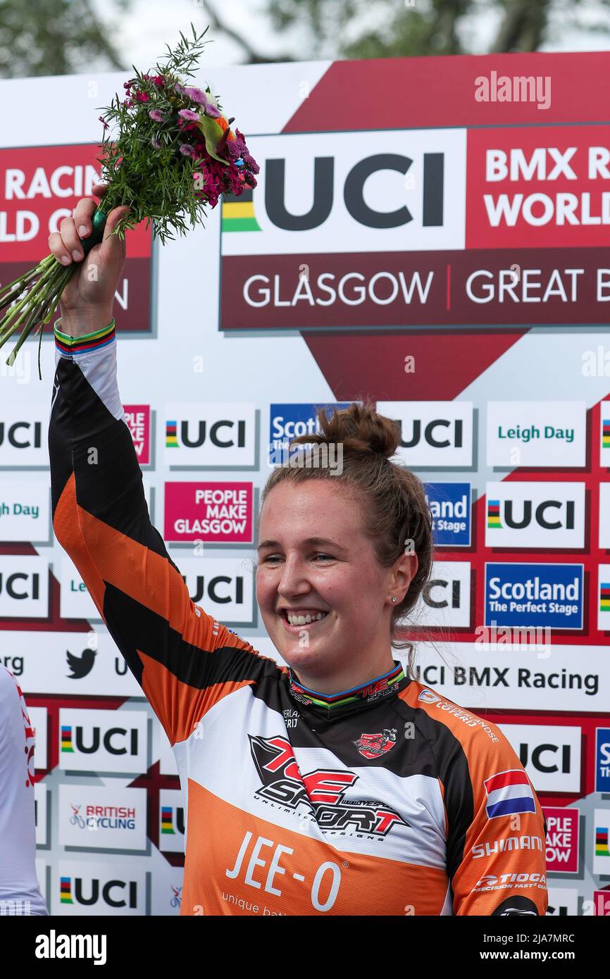 Glasgow, UK. 28th May, 2022. The world BMX Racing world cup took place ...