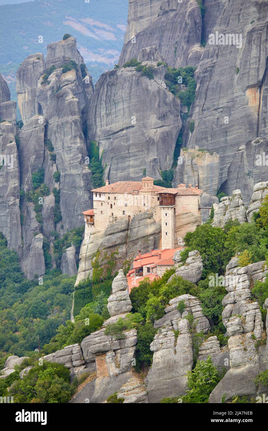 The typical monasteries of Meteora, Greece Stock Photo - Alamy