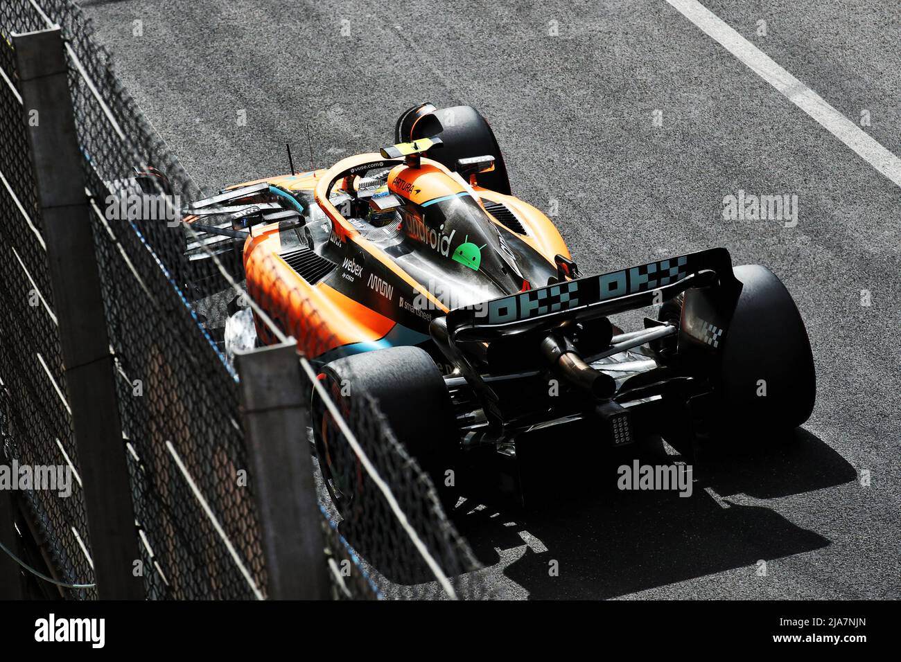 Monte Carlo, Monaco. 28th May, 2022. Lando Norris (GBR) McLaren MCL36. Monaco Grand Prix ...