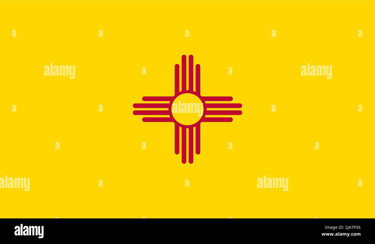 State of New Mexico U.S. State Vector Illustration Stock Vector Image ...