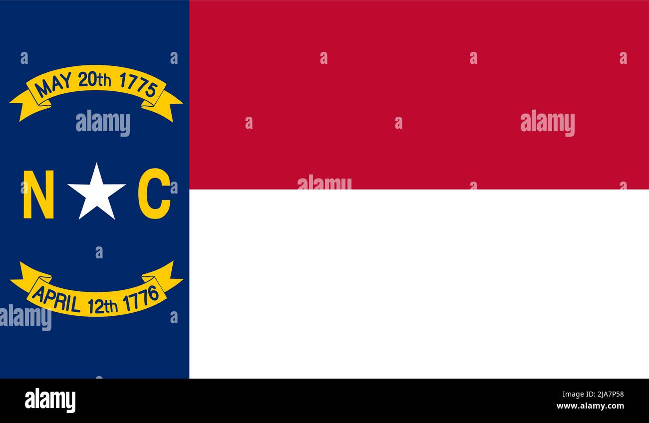 State of North Carolina U.S. State Vector Illustration Stock Vector ...