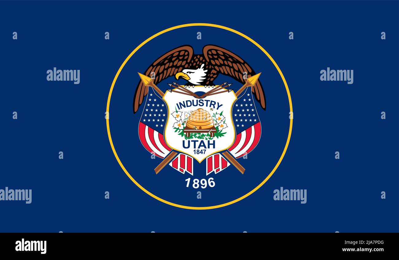 State of Utah U.S. State Vector Illustration Stock Vector Image & Art ...