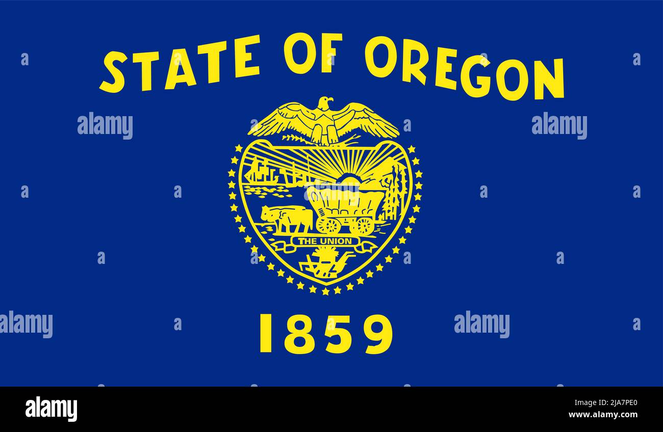 State of Oregon U.S. State Vector Illustration Stock Vector Image & Art ...