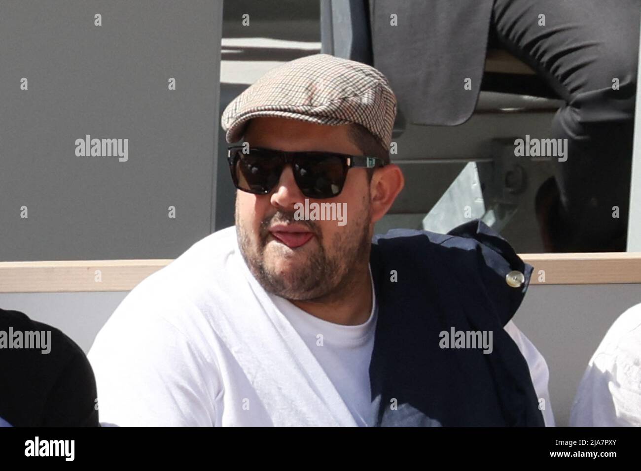 Artus Solaro in the stands during French Open Roland Garros 2022 on May ...