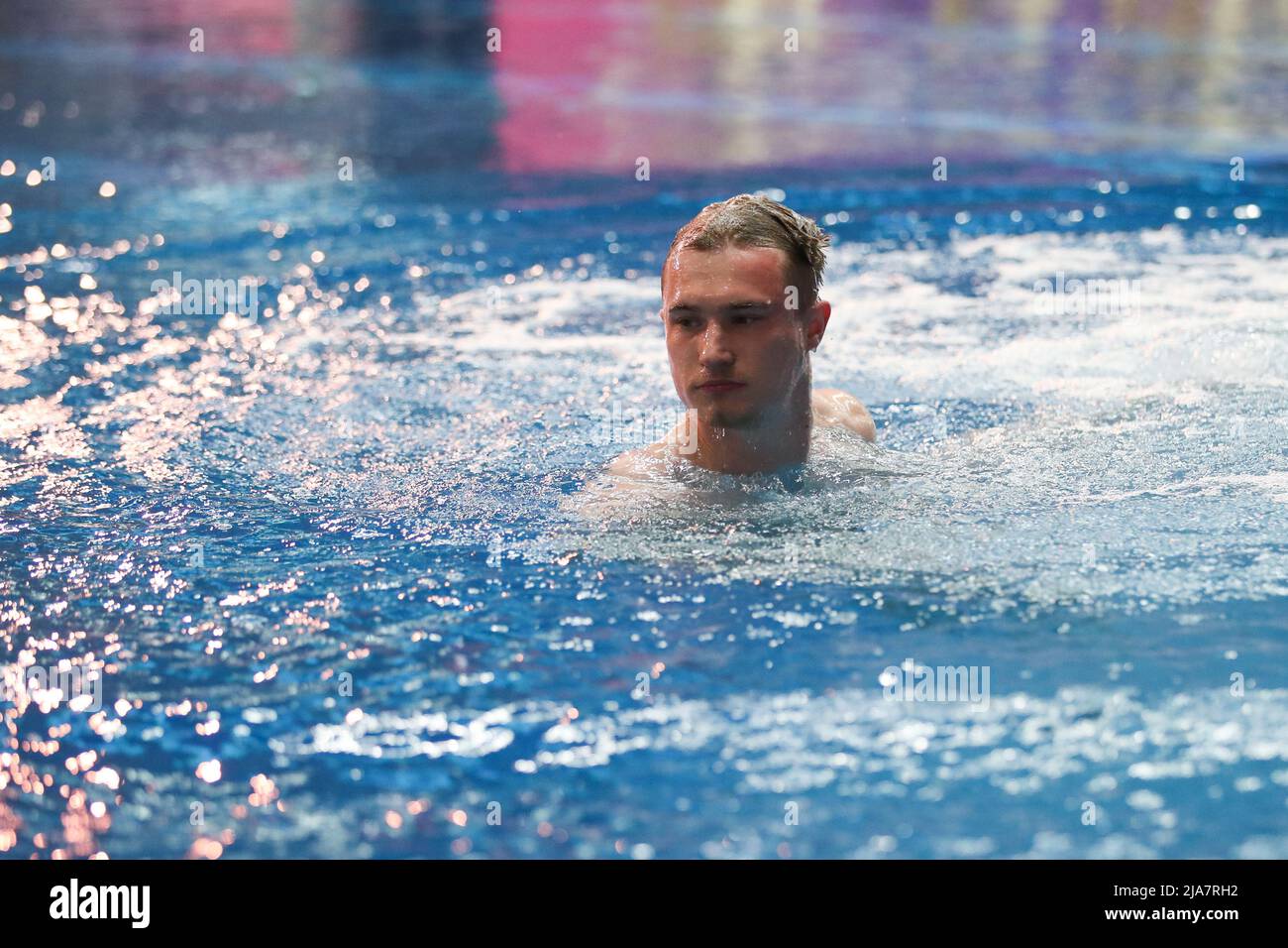 City of Leeds Diving Club's Jack Laugher during day two of the British ...