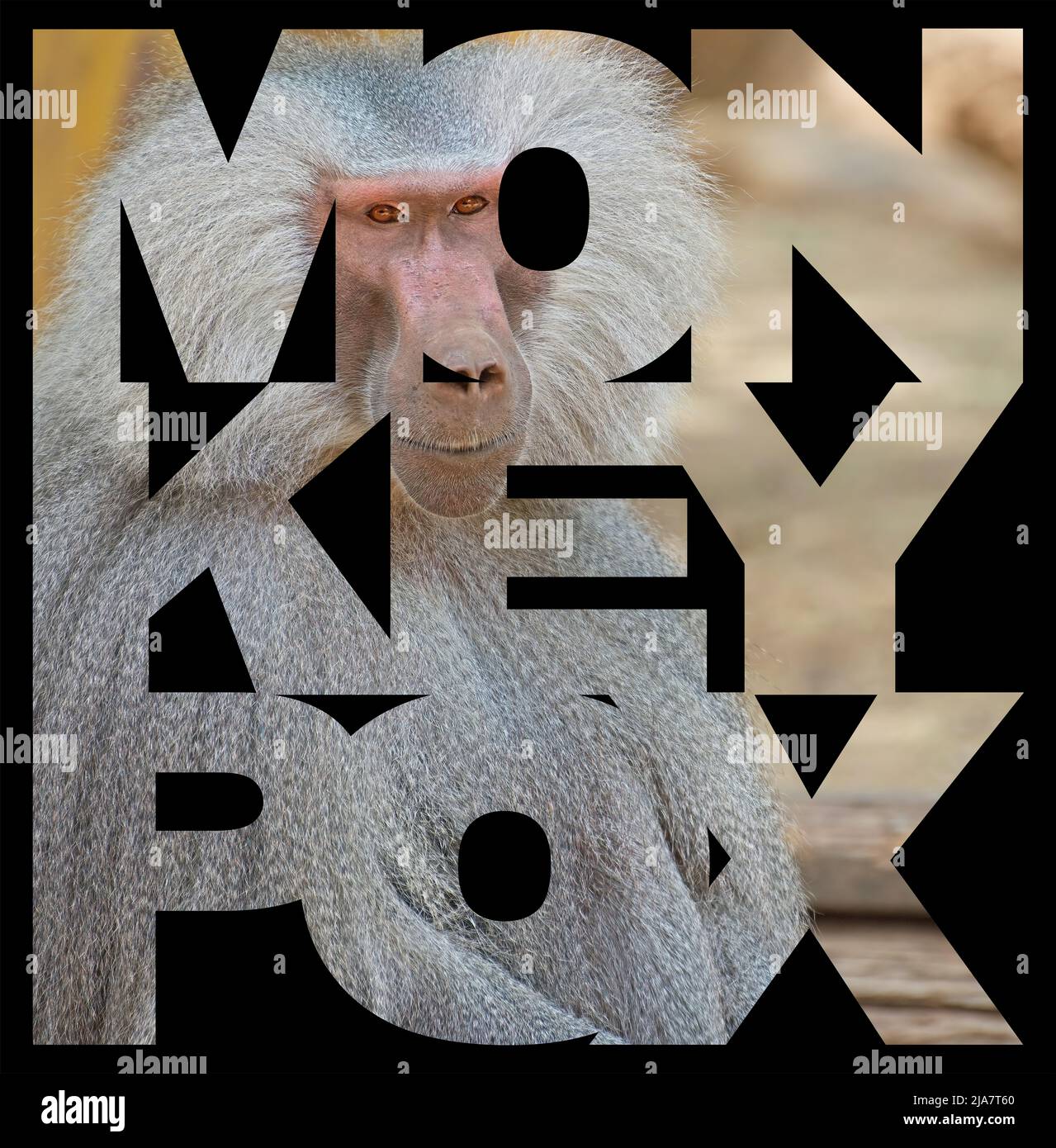 Monkeypox virus concept. Banner for awareness and alert against disease ...