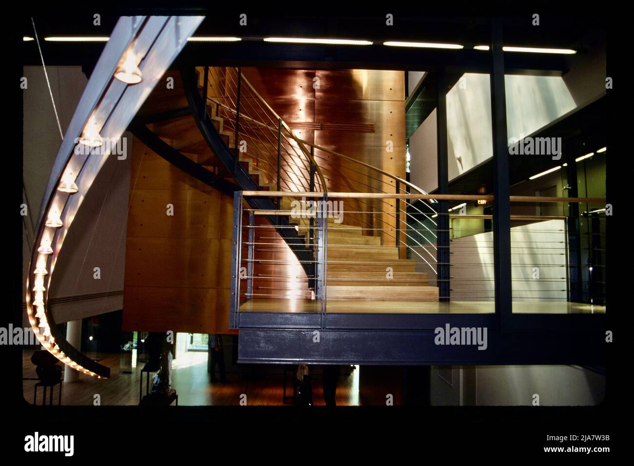 Interior of the new Finnish Embassy building in Washington DC in 1995 ...