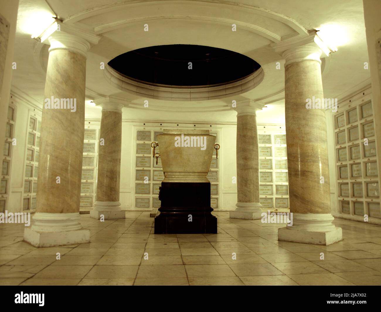 Catafalque of Marshal Andres Avelino Caceres, in the crypt of the ...