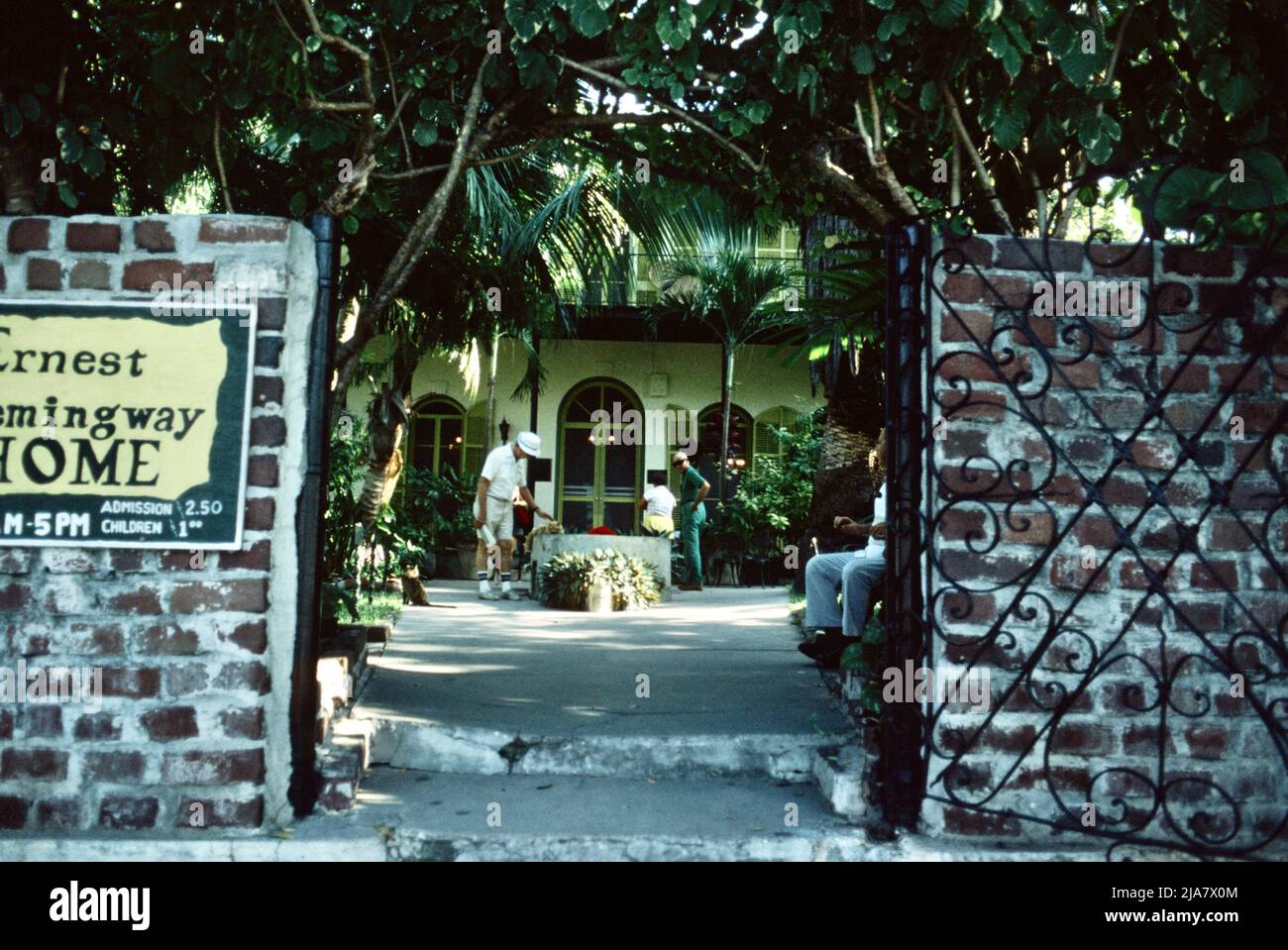 Ernest Hemingway's home in Key West, Florida, the southernmost point of ...