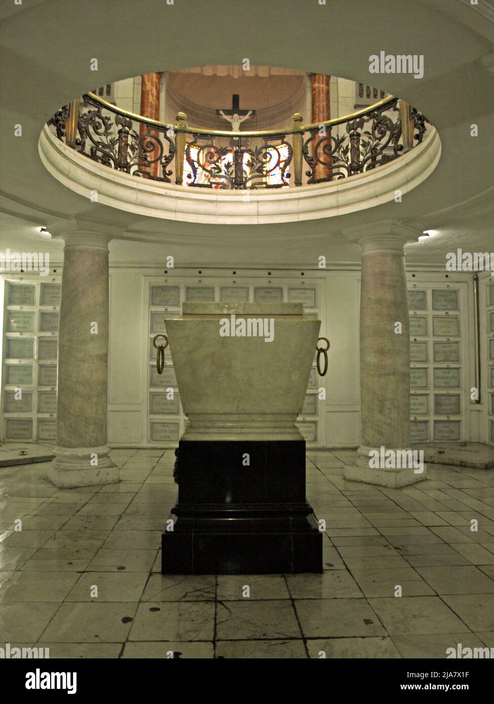 Catafalque of Marshal Andres Avelino Caceres, in the crypt of the ...