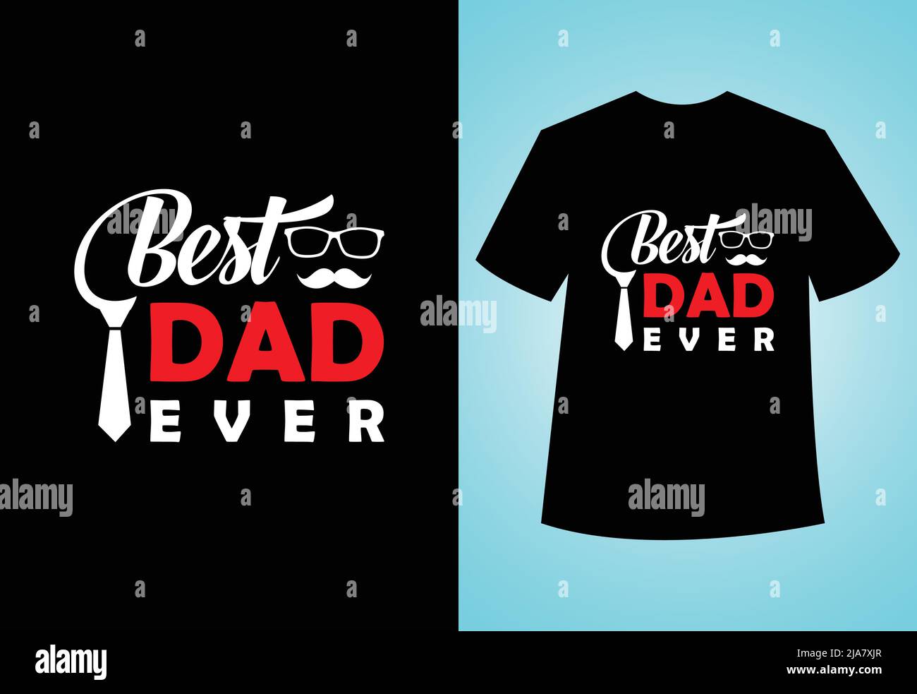 Best Father Ever" typography vector father's quote t-shirt design ...