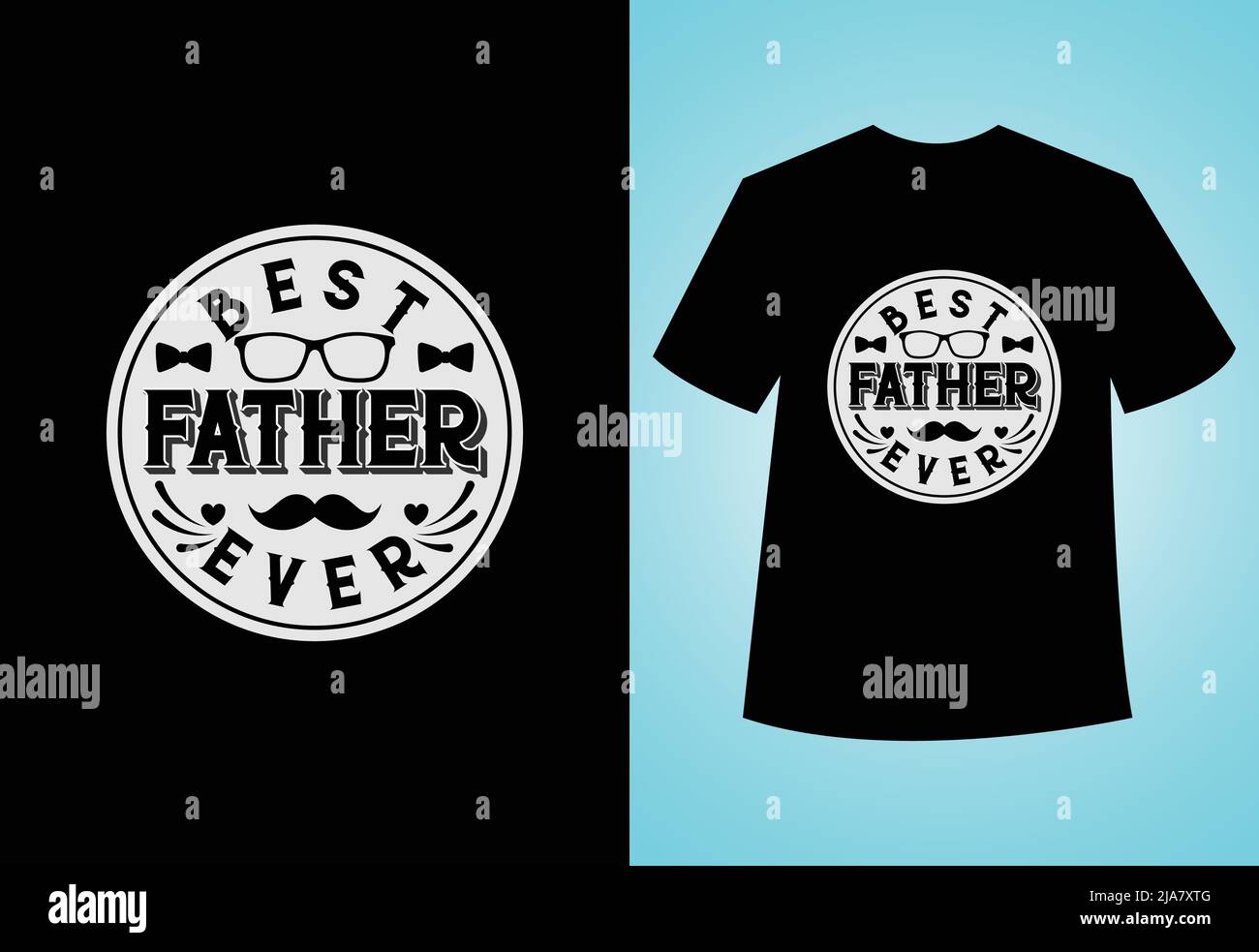 Best Father Ever" typography vector father's quote t-shirt design ...