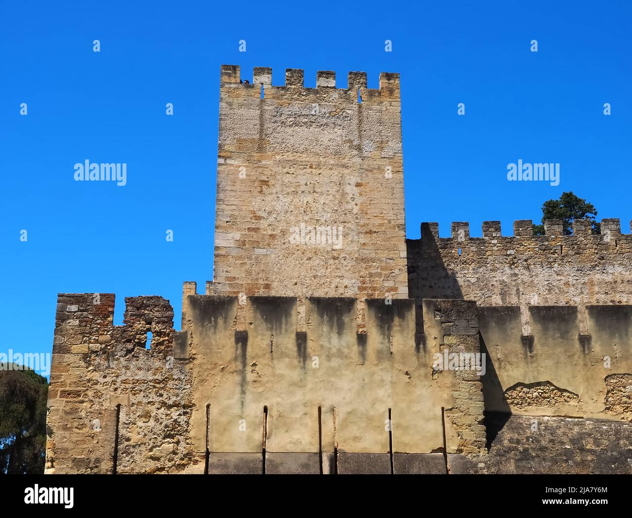 Castle of Sao Jorge in Lisbon - the most visited tourist attraction of ...