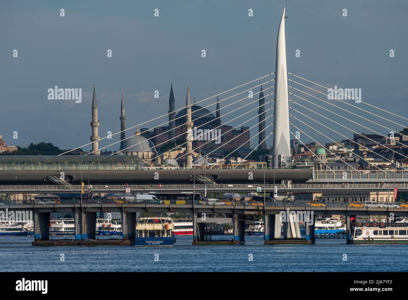 Historical Peninsula and Golden Horn in Istanbul, Turkey Stock Photo ...