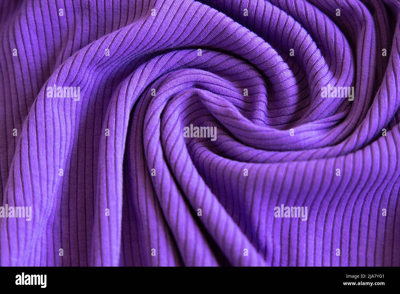 Very peri show texture of ribbed cotton fabric. Close up. Cotton ...