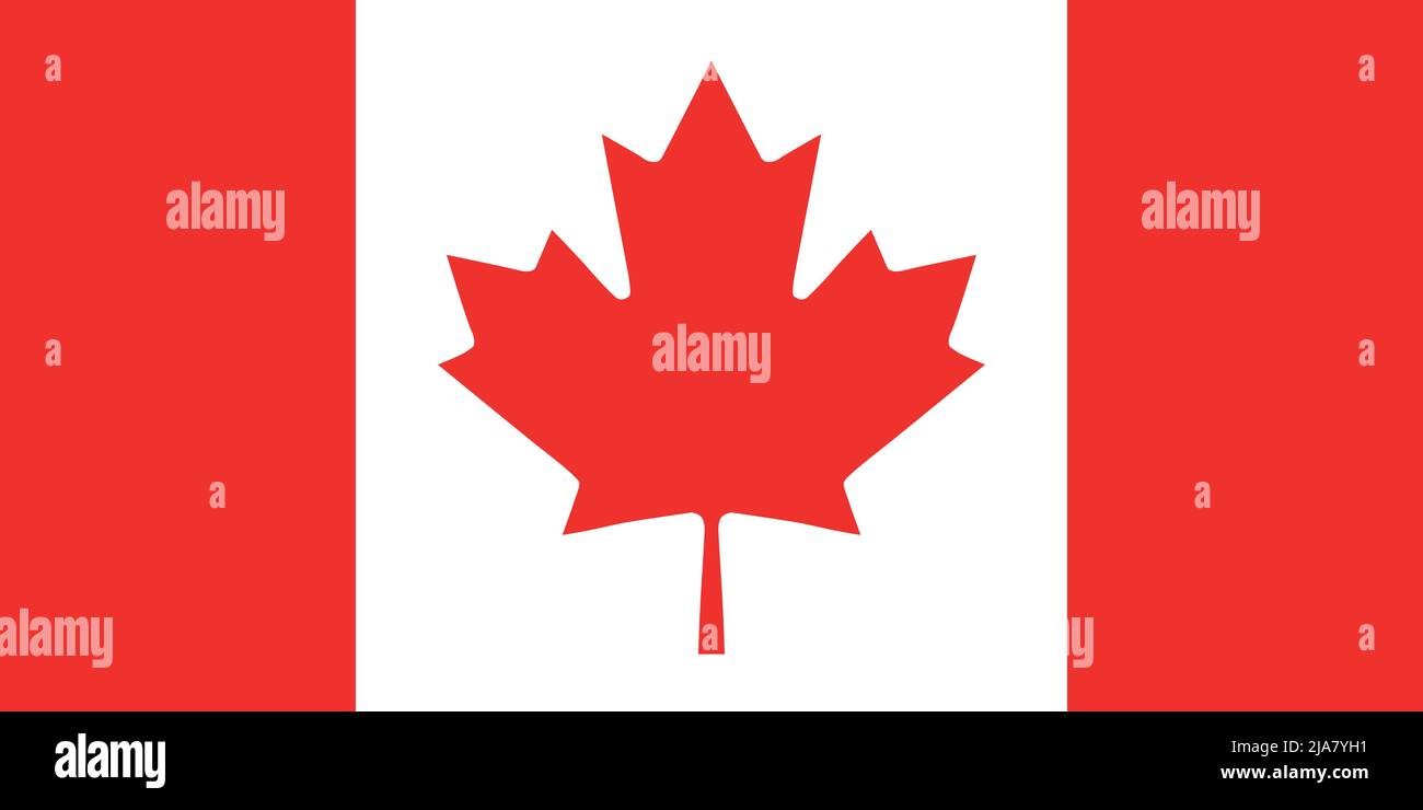 Flag of Canada. Canadian national symbol in official colors. Template ...