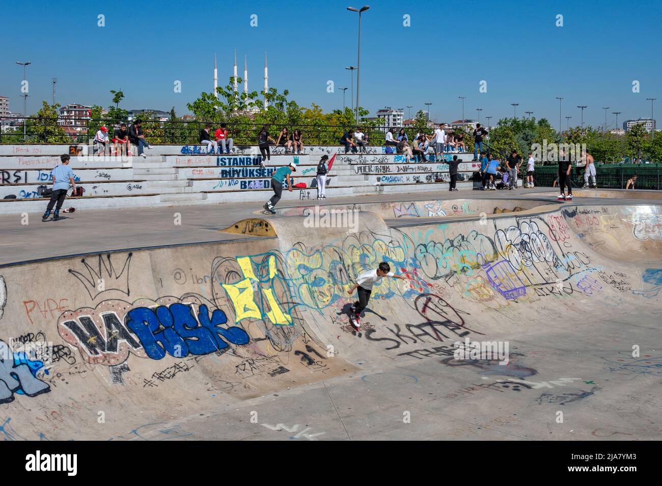 Maltepe Skate Park in Istanbul, Turkey Stock Photo - Alamy