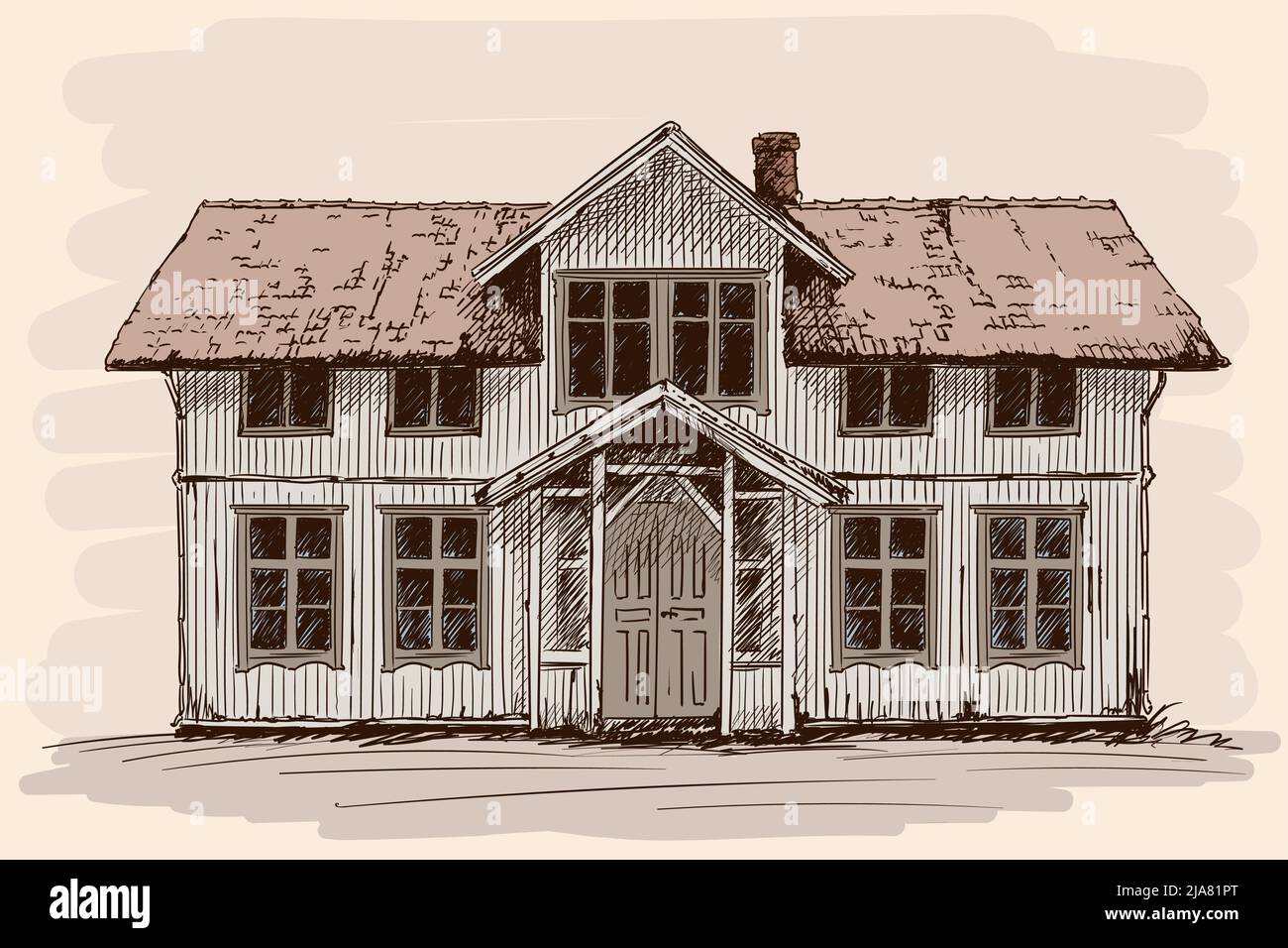 Old rustic apartment Stock Vector Images - Alamy