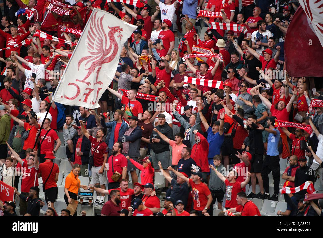 Liverpool fans ahead of the UEFA Champions League Final at the Stade de ...