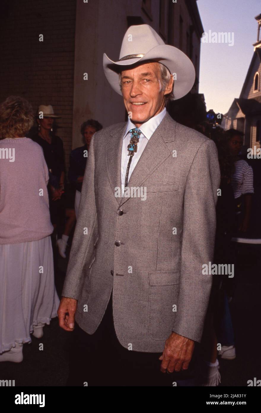 Guy Madison 1989 Credit: Ralph Dominguez/MediaPunch Stock Photo - Alamy