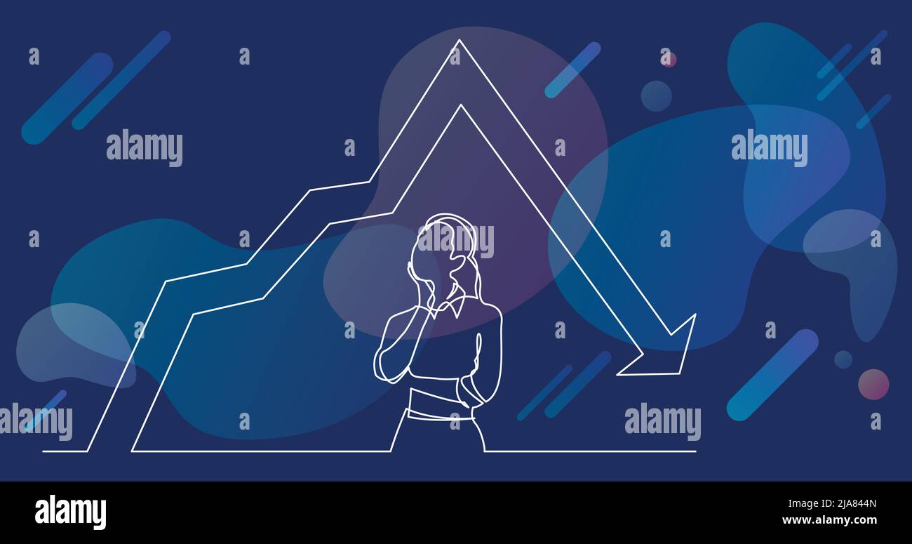 Market declining Stock Vector Images - Alamy