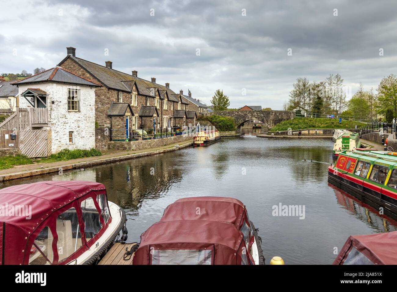 The Brecon Canal Basin is at the northern extent of the navigable ...
