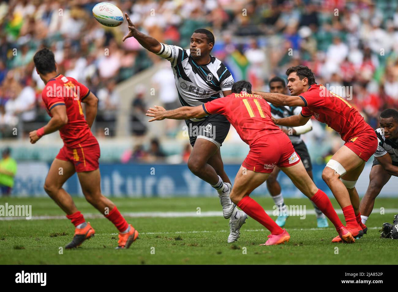 Josua Vakurunabili of Fiji Rugby, in action during the game Stock Photo ...