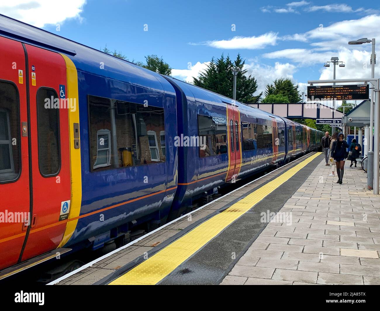 Datchet, Berkshire, UK. 25th May, 2022. A South Western train at ...