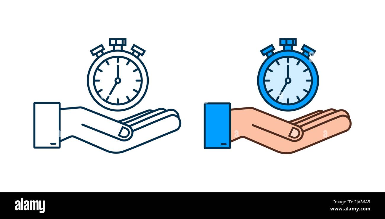 Compass icon over hands on white background. Flat vector navigation ...