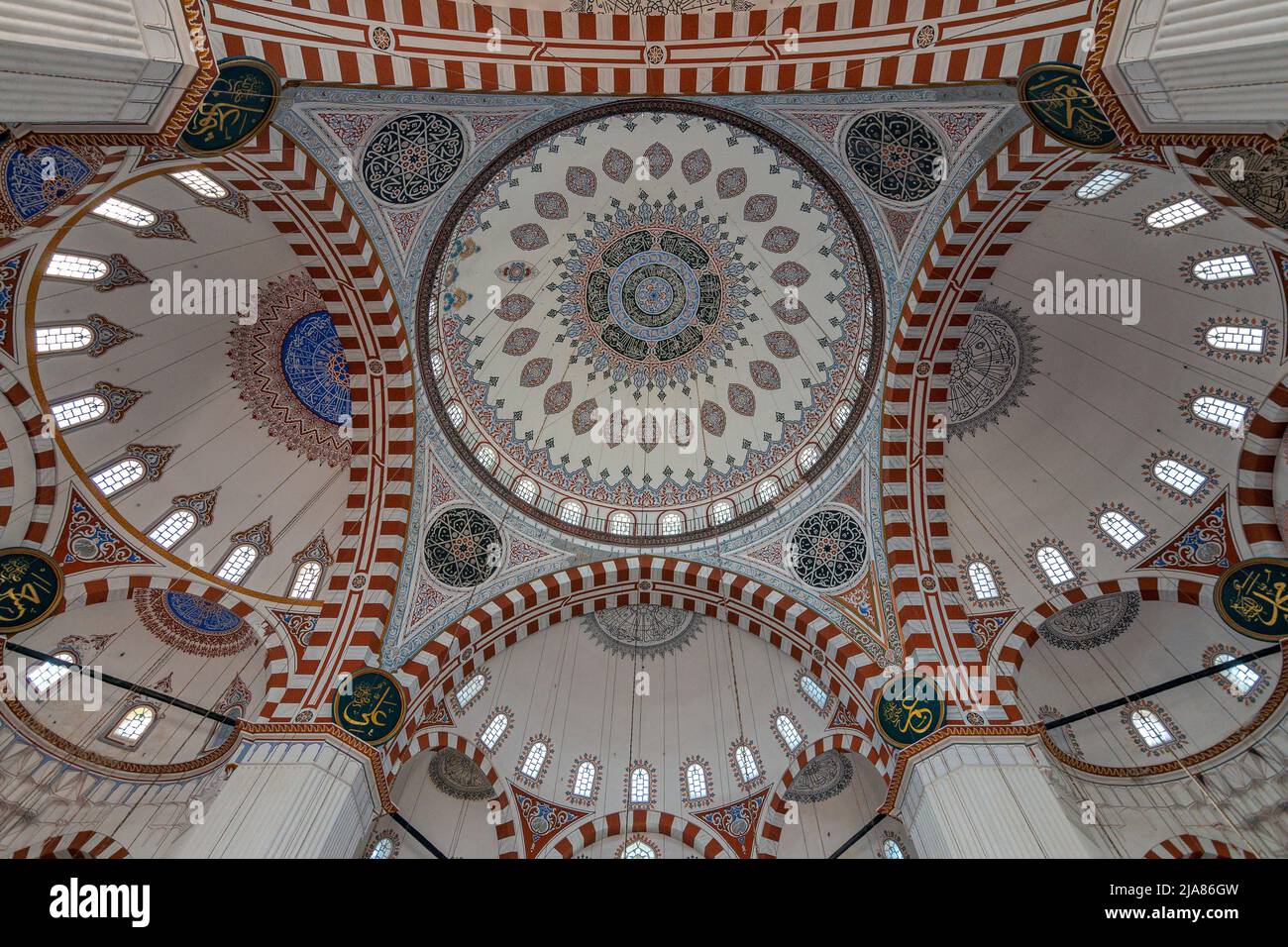 The Sehzade Mosque Complex in Fatih district of Istanbul, Turkey Stock ...